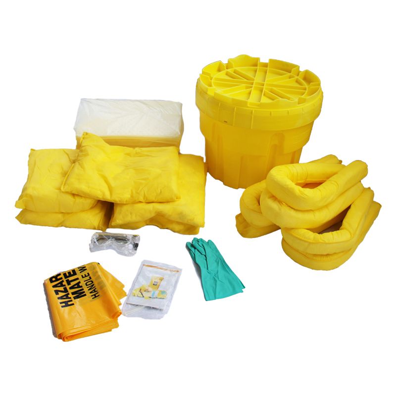 Universal Spill Control and Containment Kits with Overpack Salvage Drum ...