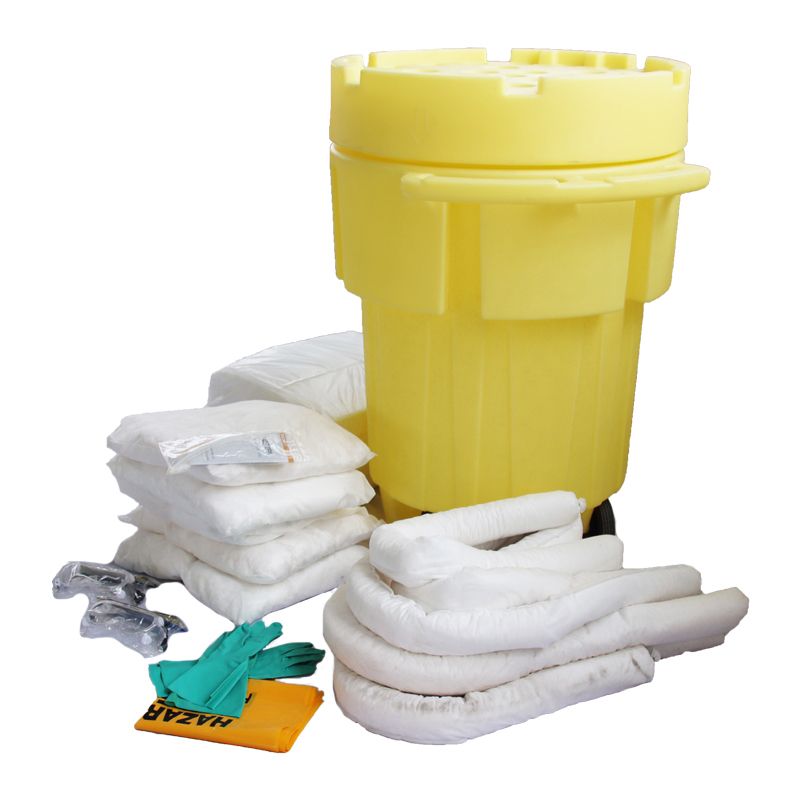 Universal Spill Control and Containment Kits with Overpack Salvage Drum ...