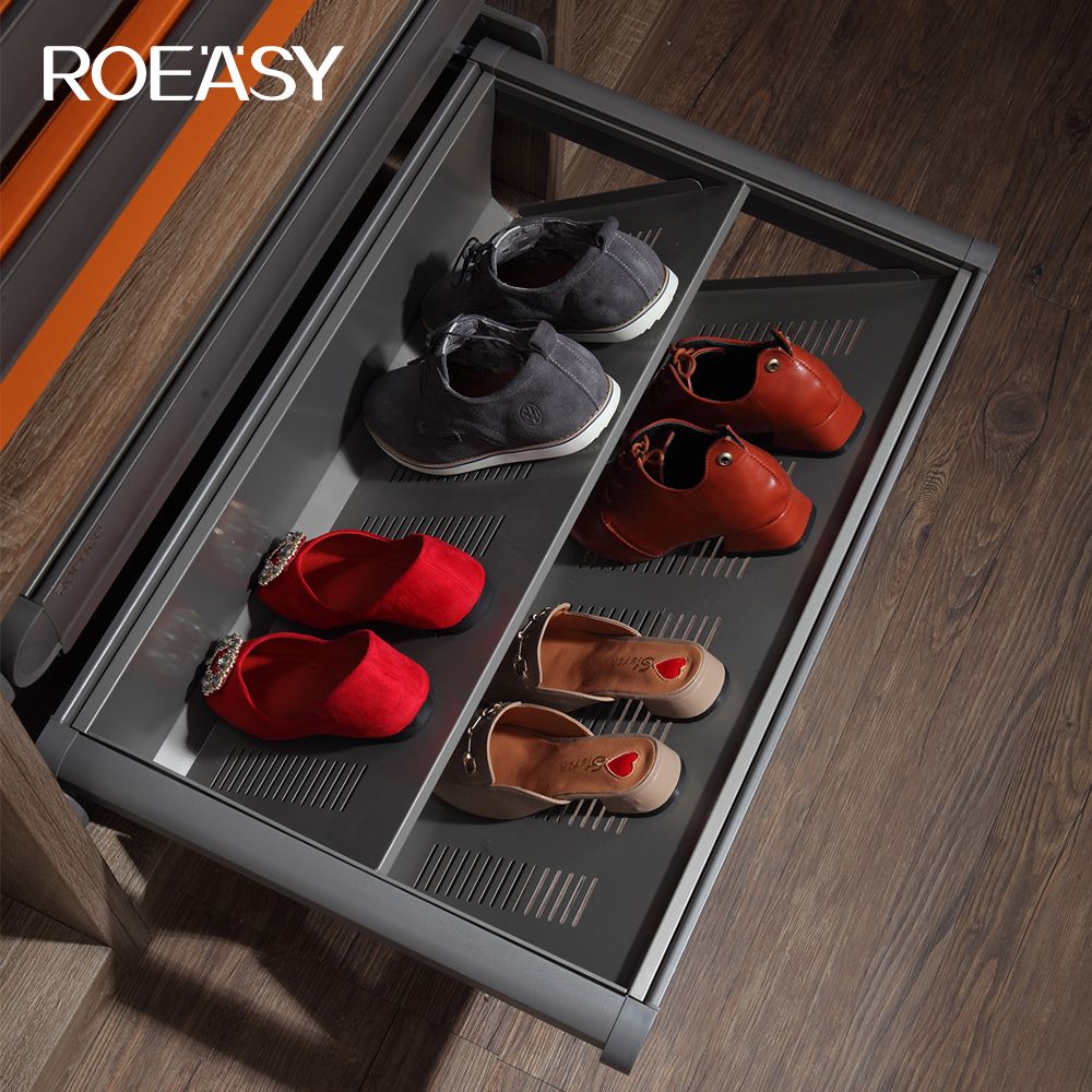ROEASY R3006G Popular design 360 Degree Rotating Shoe Rack Adjustable ...