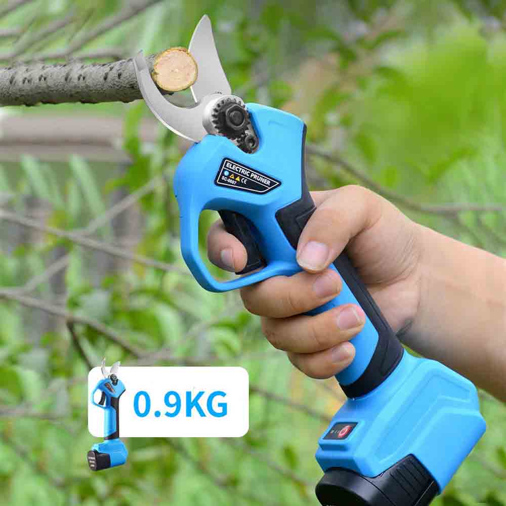 28mm Electric Pruning Shears with Power Display, 16.8v 2Ah Battery ...