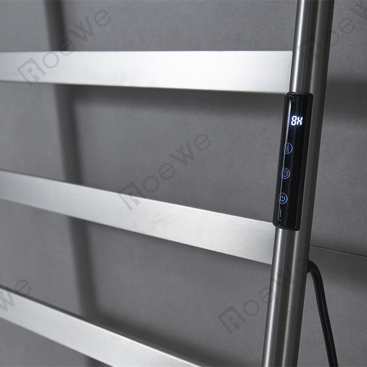 Ladder shape electric towel rail heated towel warmer rack bathroom ...
