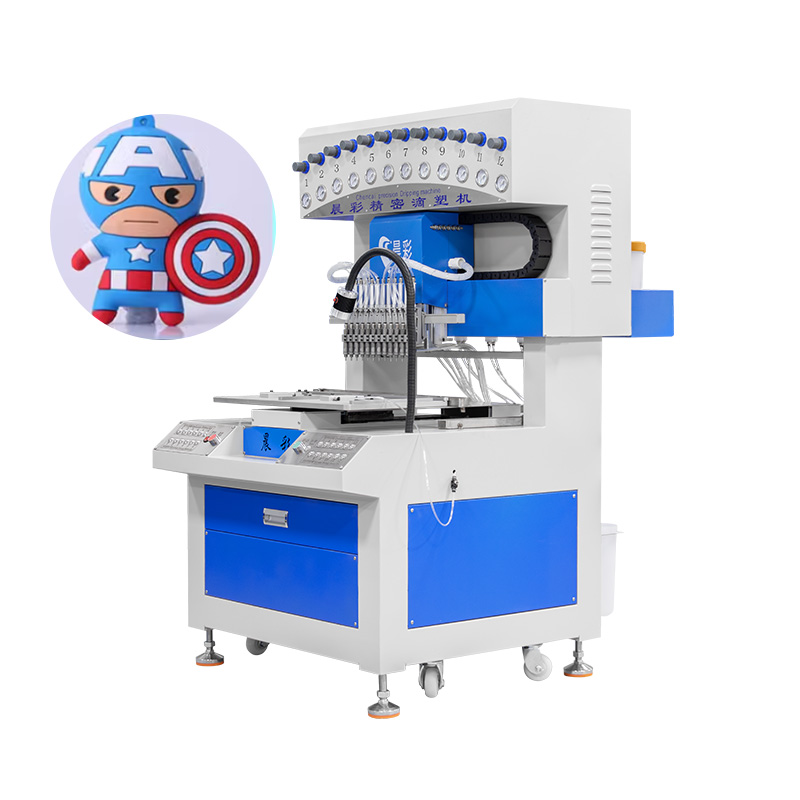 Silicone PVC Patch Making Machine 12 Color Dripping Machine | 12 Colors ...