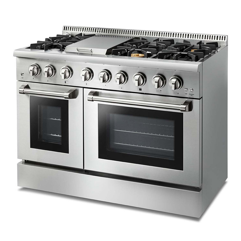 Hyxion HRD4803U 48" Professional Dual Fuel Range in Stainless Steel ...