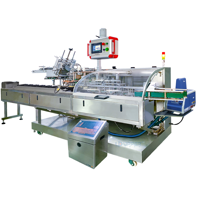 Automatic packaging and cartoning machinefor meat floss rolls with ...