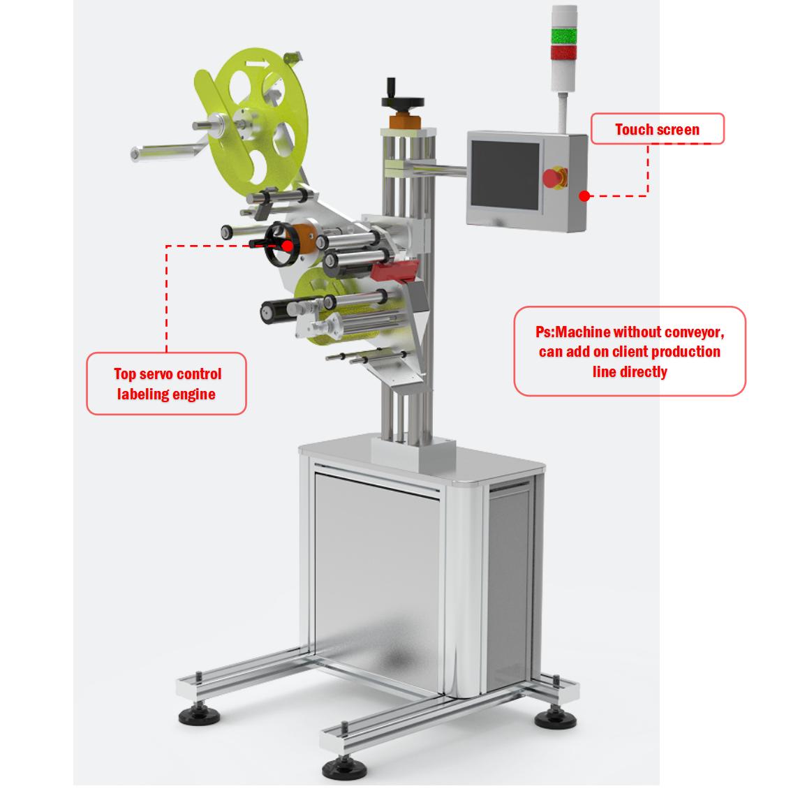 Top-Oberflächen etikett ier maschine ohne Förderband, China Top ...