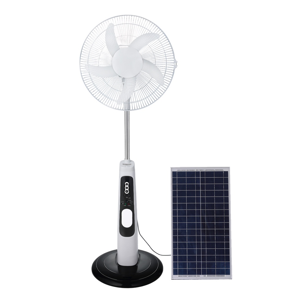 LD-300B 16 Inch 12V DC Solar Fan | Solar Powered Rechargeable Fan